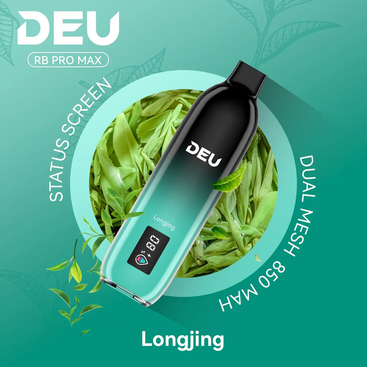 DEU RB Pro Max+ LongJing | Icy Longjing Green Tea Disposable Vape – deunow