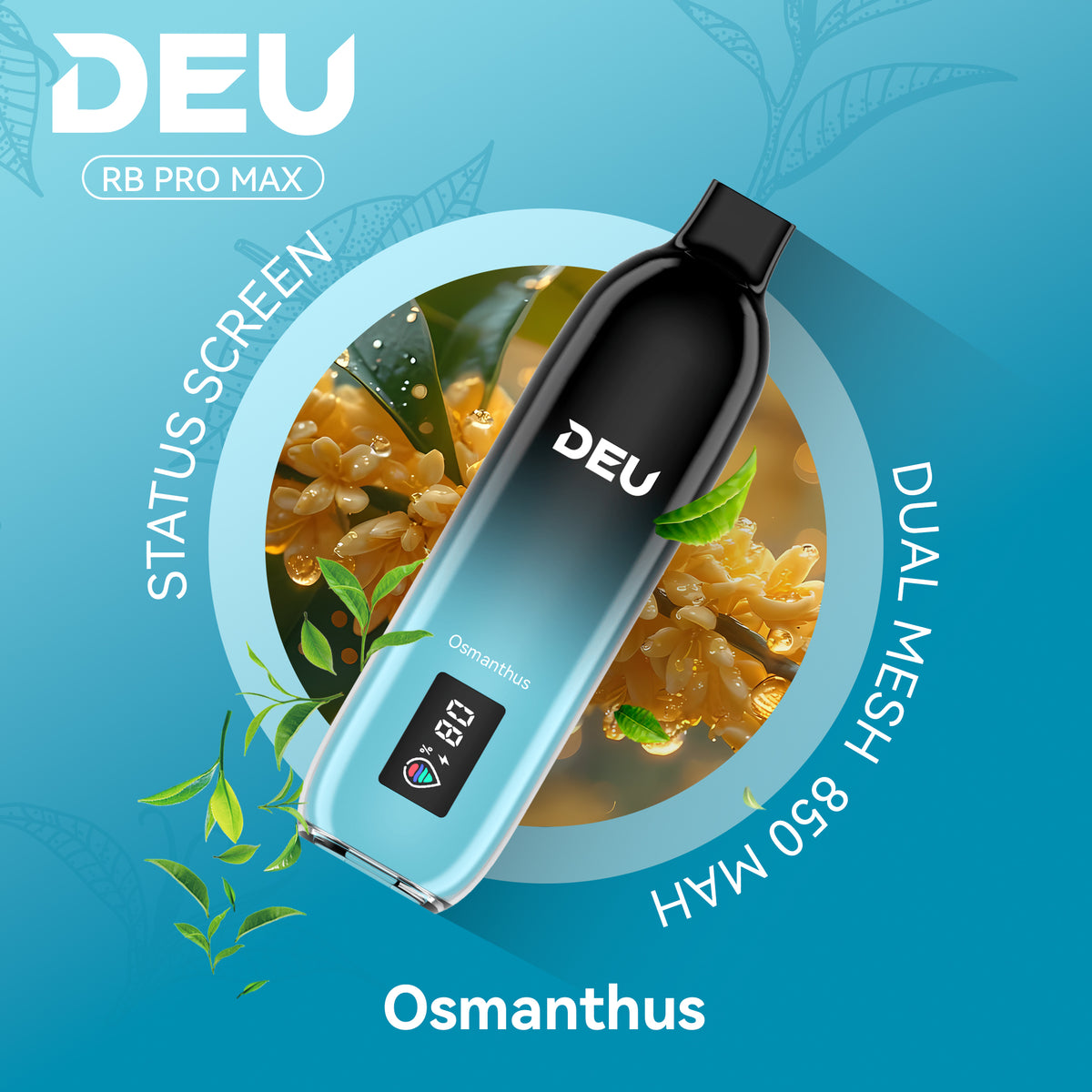 DEU RB Pro Max+ Osmanthus | Floral Oolong Tea Disposable Vape – deunow